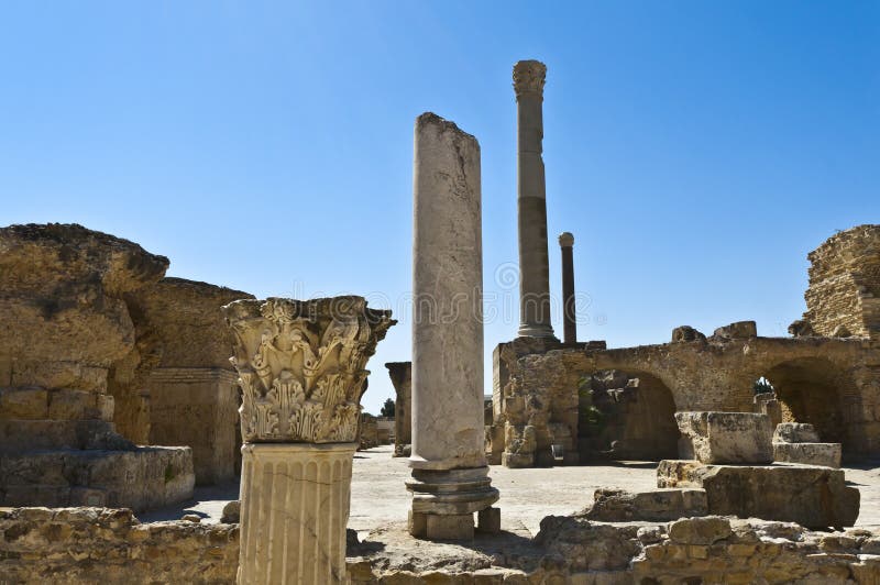 Carthage image stock. Image du carthage, ruines, tunis - 81185291