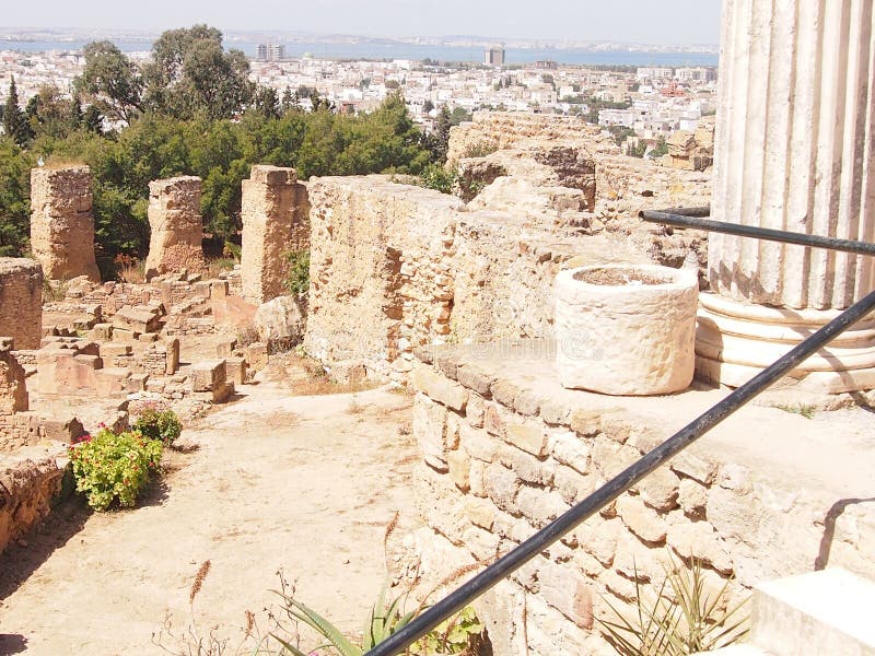 Ruines de Carthage antique photo stock. Image of anthony - 72907842