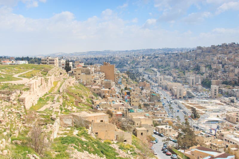 Ruines De Citadelle D'Amman En Jordanie Photo stock - Image du ...