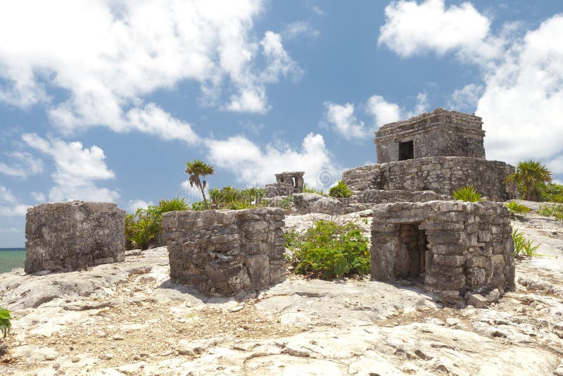 Ruines Maya Antiques Dans Tulum, Mexique Photo stock - Image du culture ...