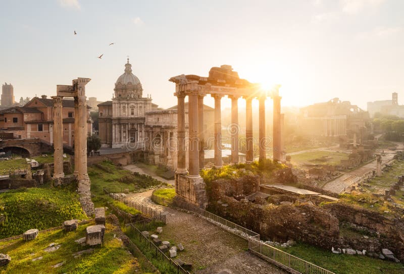 Ruines Romaines à Rome, Forum Photo stock - Image du course, cityscape ...