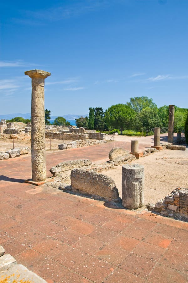 Ruines Romaines D'Empuries, Côte Brava Image stock - Image du romain ...