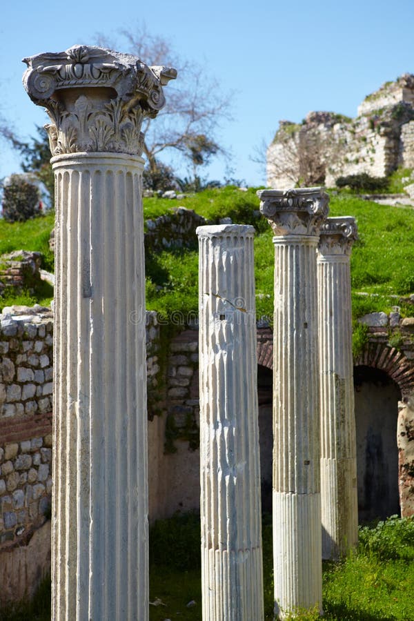 Ruines romaines de Bath photo stock. Image of ciel, marbre - 13457922