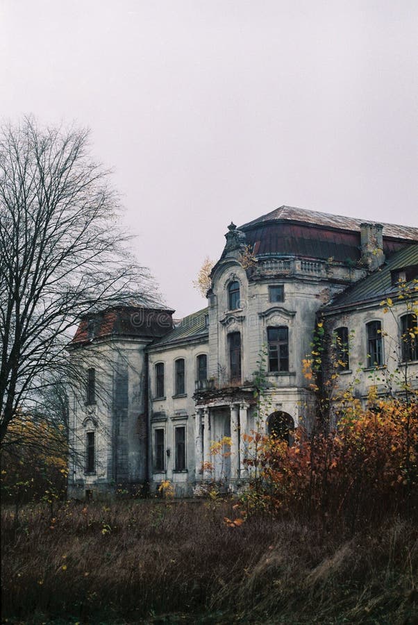 Ruins and Ruins of an Abandoned Manor in Belarus Stock Photo - Image of ...