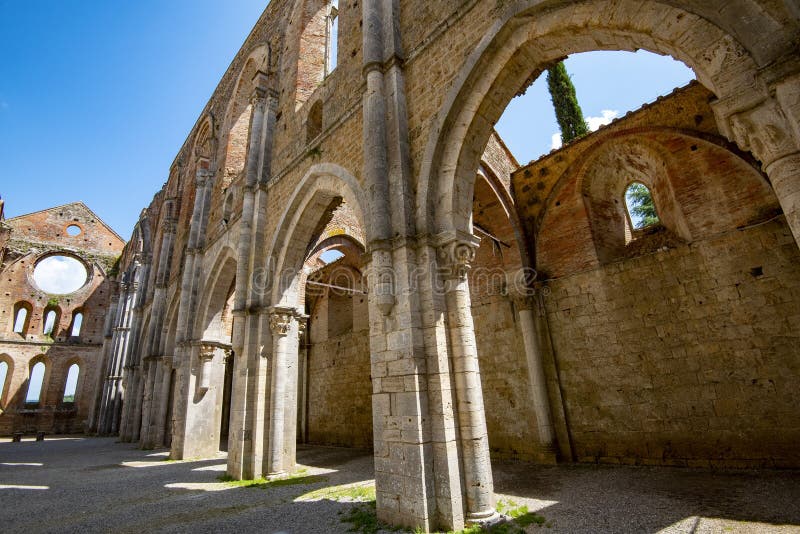 Ruins of Abbey of San Galgano Stock Image - Image of tuscany, galgano ...