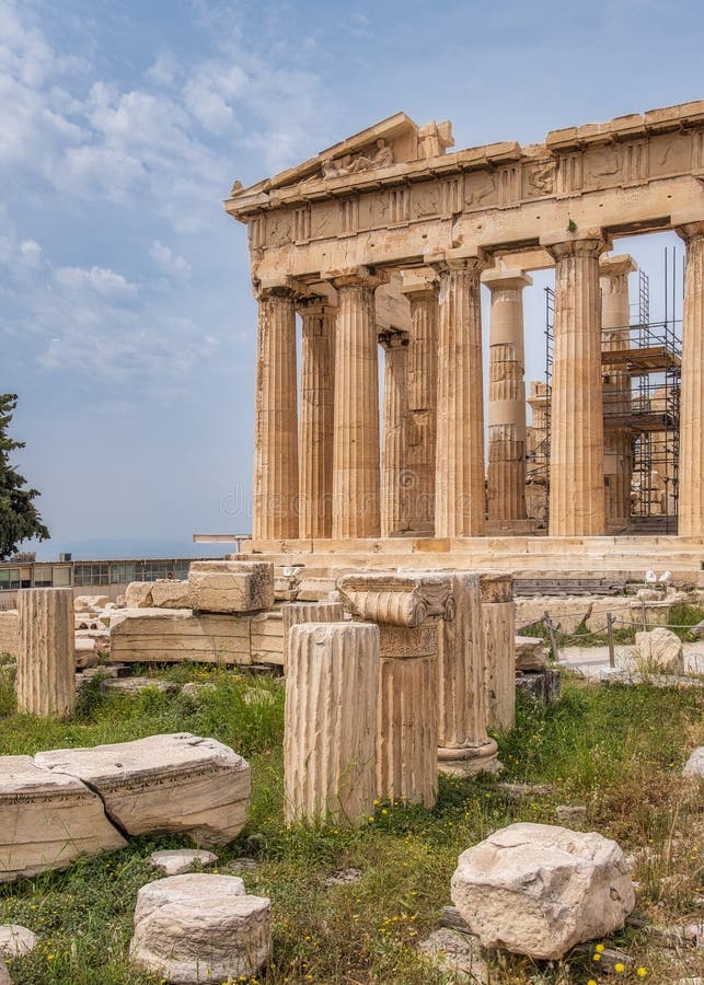 Ruins at the Acropolis stock image. Image of ancient - 172978717