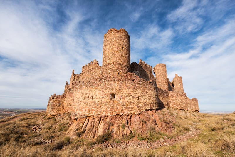 Ruins of Almonacid Castle in Toledo, Spain Stock Image - Image of fort ...
