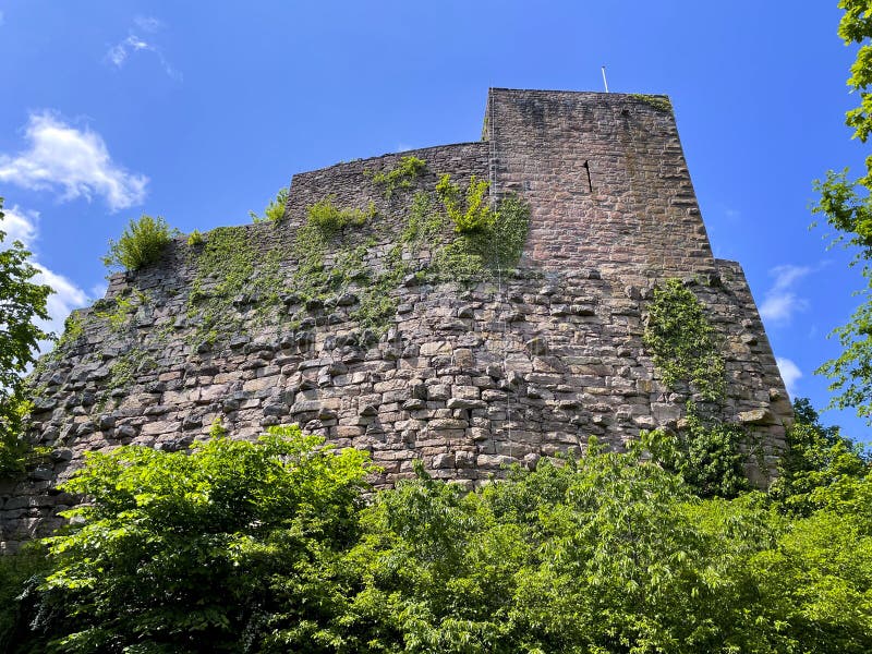 Ruins of Alt Eberstein Castle in Ebersteinburg - Baden-Baden in Spring ...