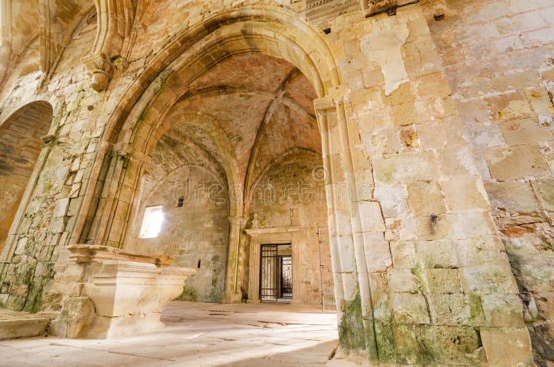 Ruins of an Ancient Abandoned Monastery. Stock Image - Image of mystic ...