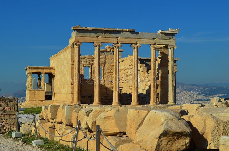 Ruins of the Ancient Acropolis in Athens, Greece Stock Image - Image of ...