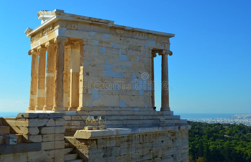 Ruins of the Ancient Acropolis in Athens, Greece Stock Image - Image of ...