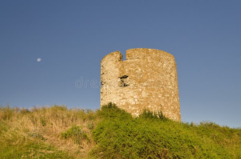 Ruins of the Ancient Ancient Tower Stock Photo - Image of nesebar ...