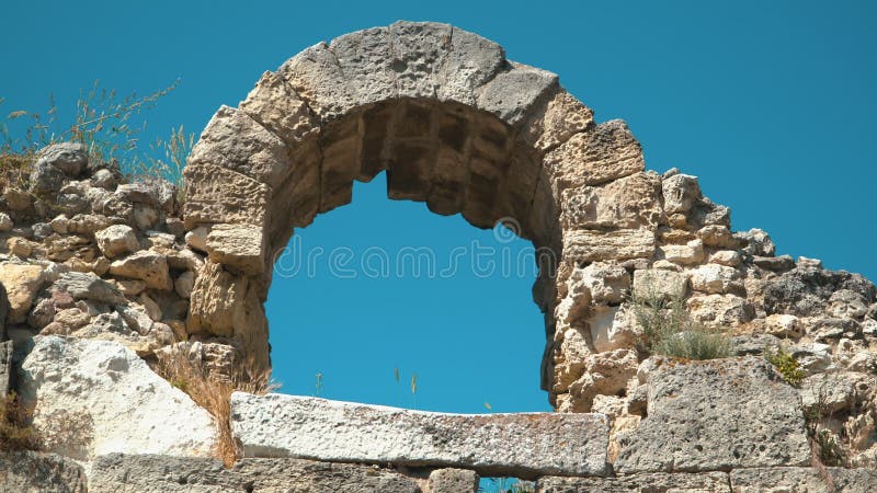 Ruins of an Ancient Castle, in the Form of a Stone Arch of a Window ...