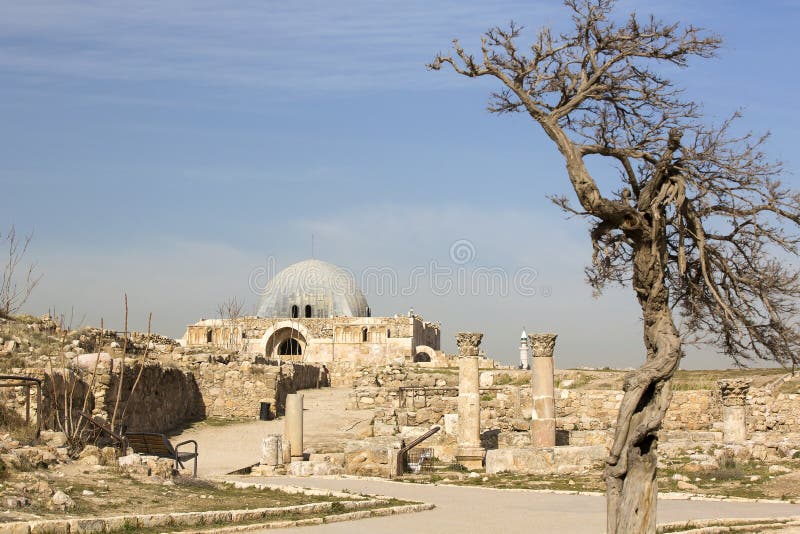 The Ruins of the Ancient Citadel in Amman, Stock Photo - Image of roman ...
