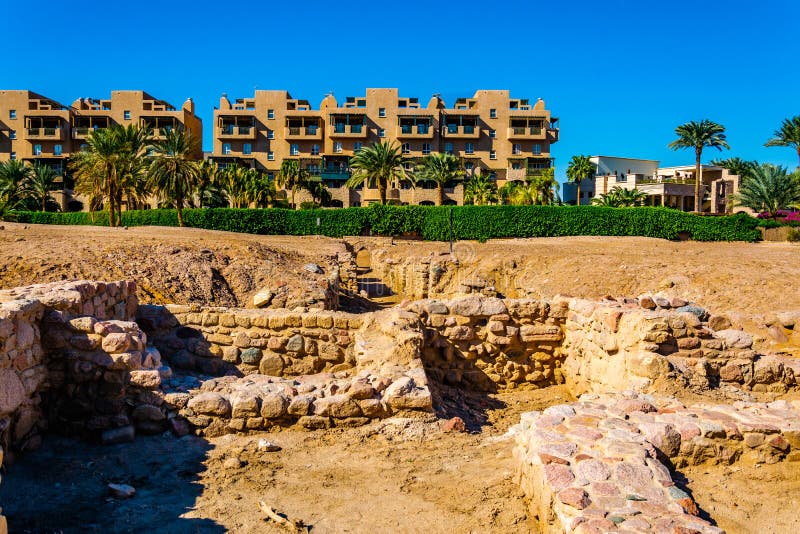 Ruins of Ancient City Ayla in Aqaba, Jordan Stock Photo - Image of tour ...