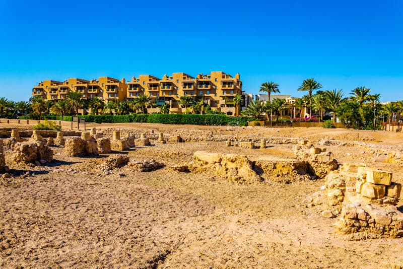 Ruins of Ancient City Ayla in Aqaba, Jordan Stock Photo - Image of ...