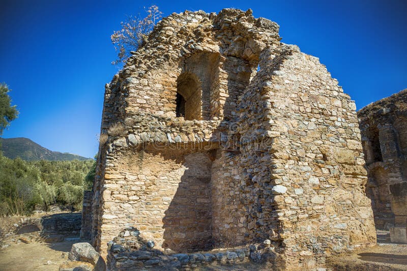 Ruins of the Ancient City of Nysa in Ayd?n, Turkey, Featuring Remnants ...