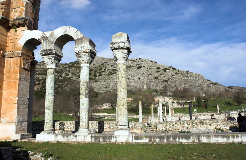 Ruins Of The Ancient City Philippi Stock Photo - Image of greek ...