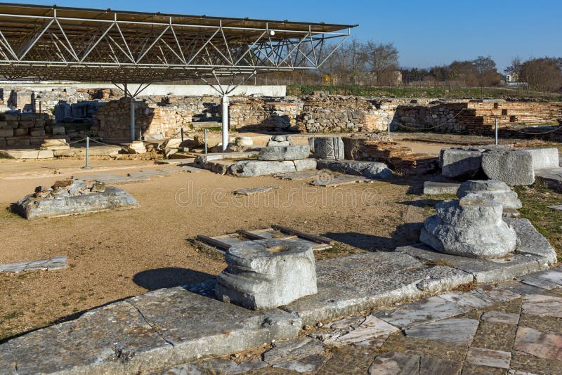 Ruins of the Ancient City of Philippi, Greece Stock Image - Image of ...