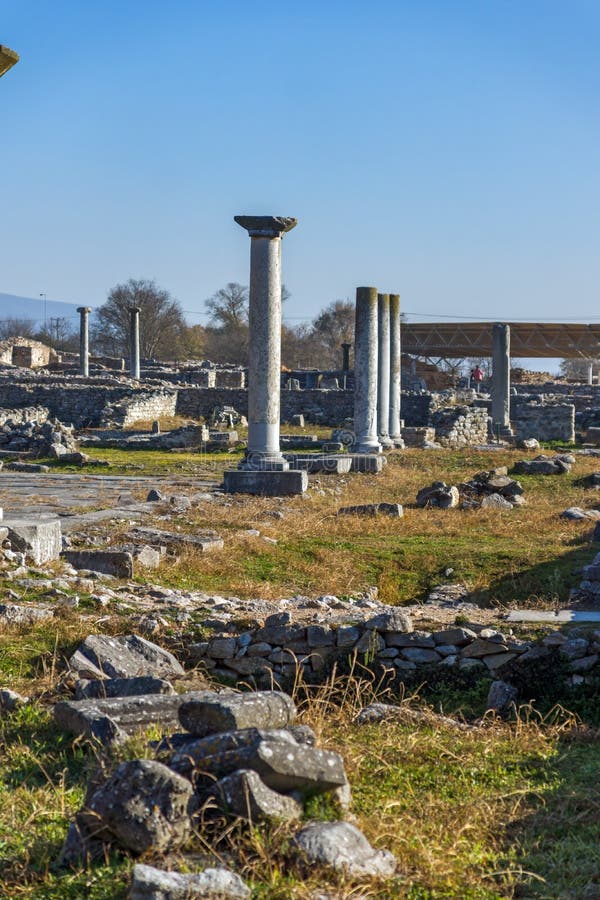 Ruins of the Ancient City of Philippi, Greece Stock Image - Image of ...
