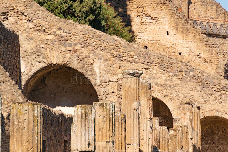 Ruins of Ancient City of Pompei, Italy Stock Photo - Image of arch ...
