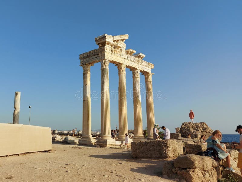 Ruins of the Ancient City of Side Editorial Stock Image - Image of ...
