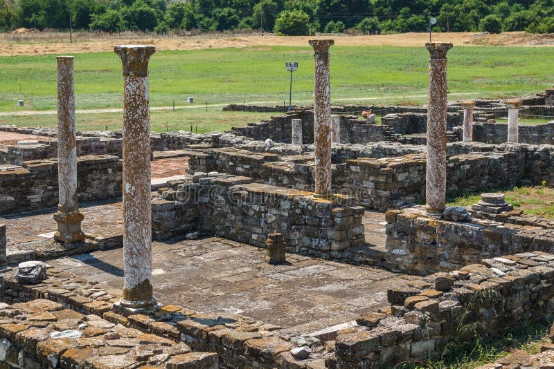 Ruins of the Ancient City, Stobi Stock Image - Image of digging, ruins ...