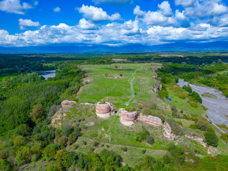The Ruins of the Ancient City Walls of Gabala in Azerbaijan Stock Photo ...