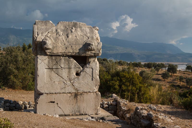 Ruins of the Ancient City Xantos Stock Image - Image of place ...