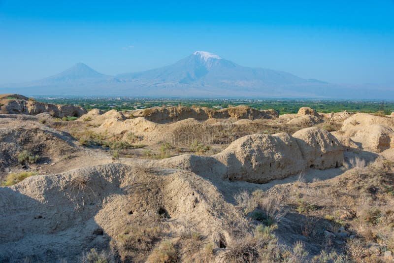 Ruins of Ancient Dvin in Armenia Stock Image - Image of civilization ...