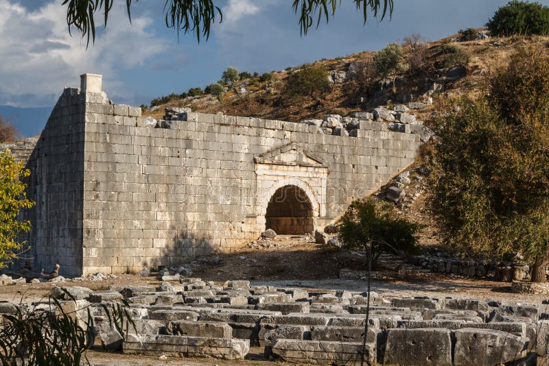 Ruins of the Ancient Lycian City Letoon Stock Image - Image of antalya ...
