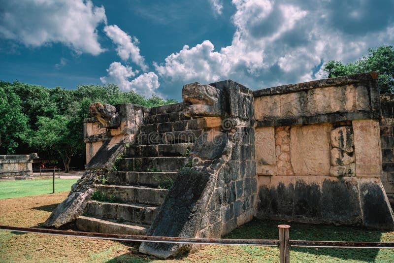 Ruins of the Ancient Mayan Civilization in Chichen Itza. Mexico Stock ...