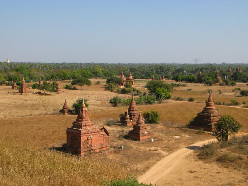 Ruins of the Ancient Pagoda, Bagan, Myanmar Stock Image - Image of ...