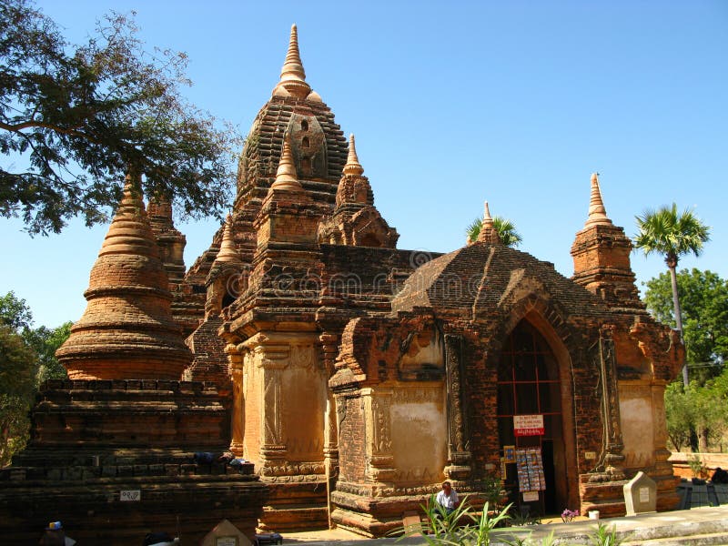 Ruins of the Ancient Pagoda, Bagan, Myanmar Stock Photo - Image of ...