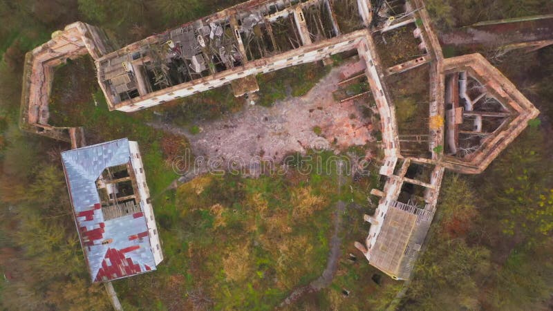 The Ruins of an Ancient Palace from Above Stock Video - Video of ...