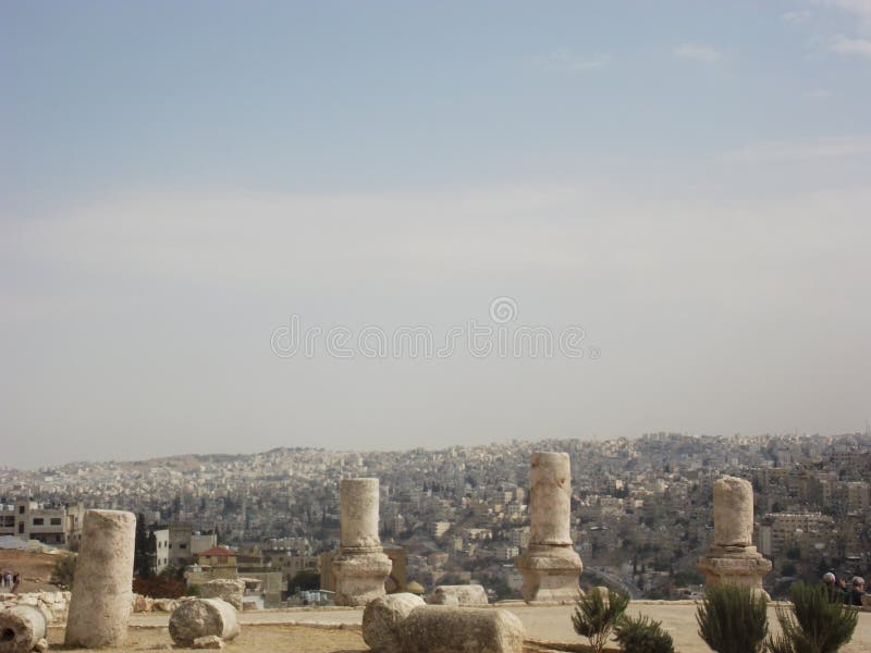 Ruins of the Ancient Rome in Jordan Stock Image - Image of rome ...