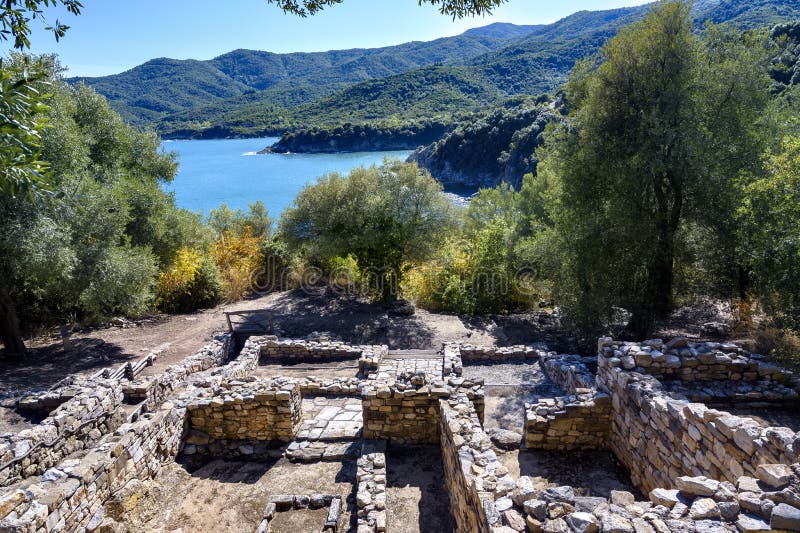 Aerial View of Kalithea Coastline, Halkidiki, Greece Stock Image ...