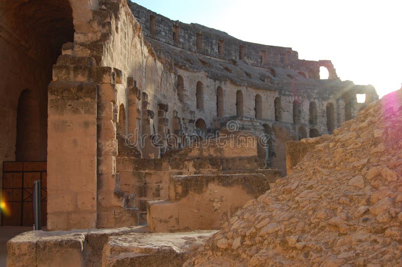Ruins of an Ancient Temple in the Desert Stock Image - Image of city ...