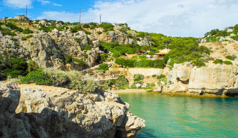 Heraion of Perachora, Greece. Stock Photo - Image of peninsula ...
