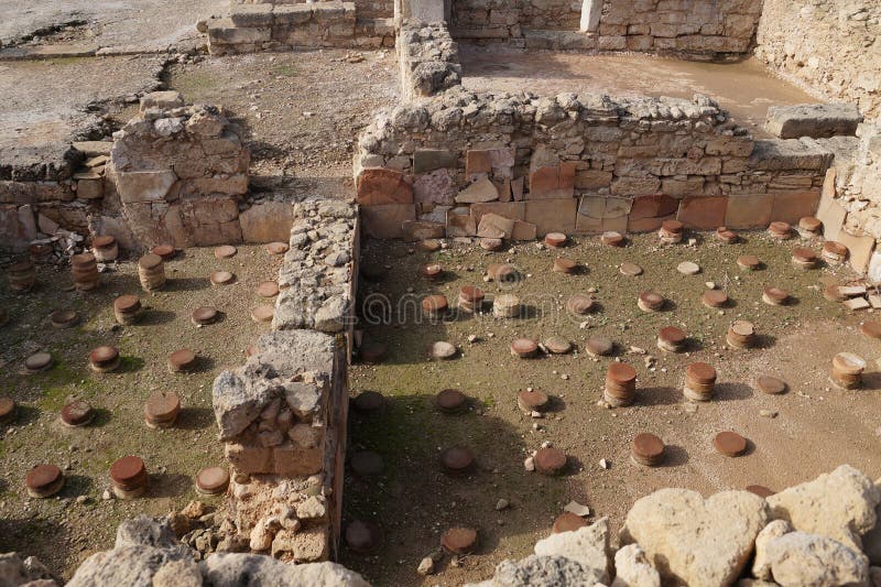 Ruins of an Ancient Temple in the Historical Park in Paphos, Cyprus ...