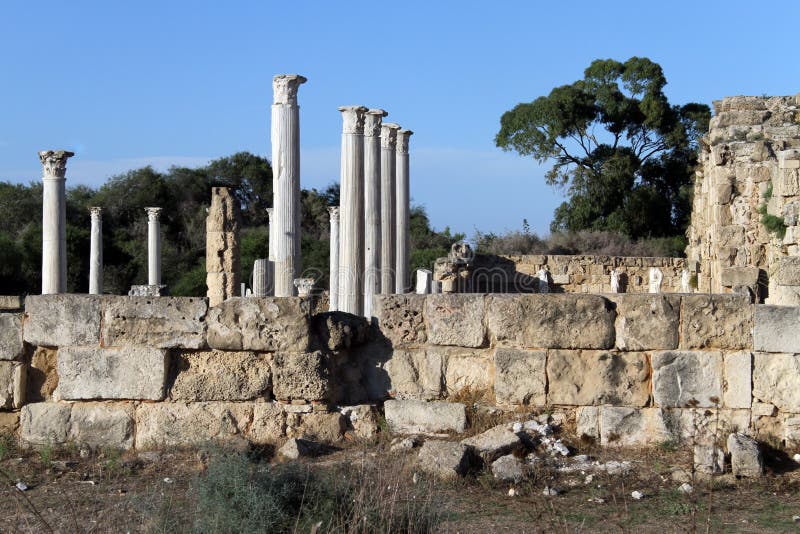 Ruins of temple stock image. Image of tree, column, stone - 29876491