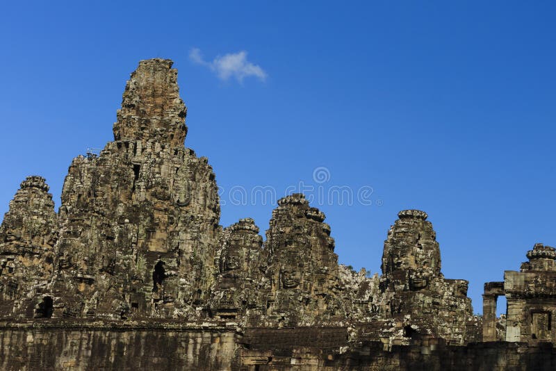 Ruins of Angkor Wat stock photo. Image of buddha, archeology - 63168178