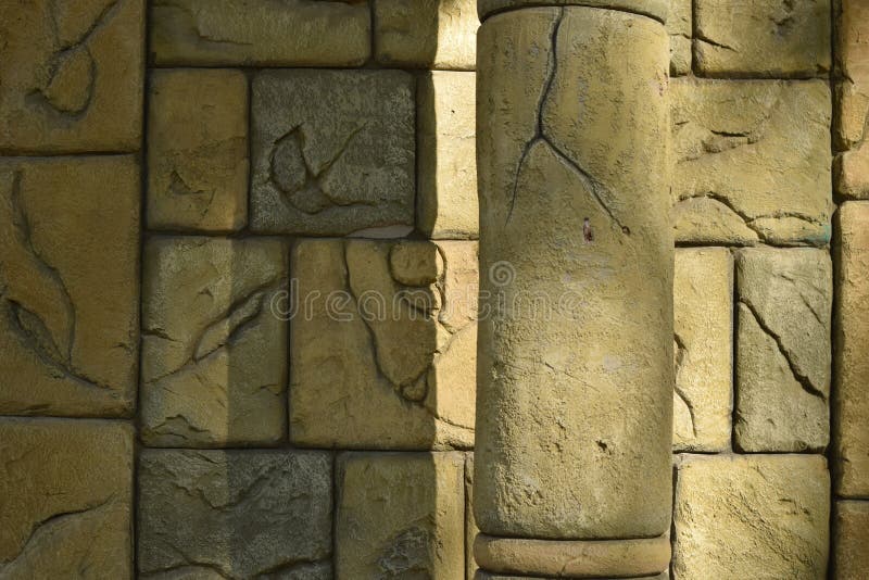 Ruins of Antiquities. Wall. Column. Stock Photo - Image of chiselled ...