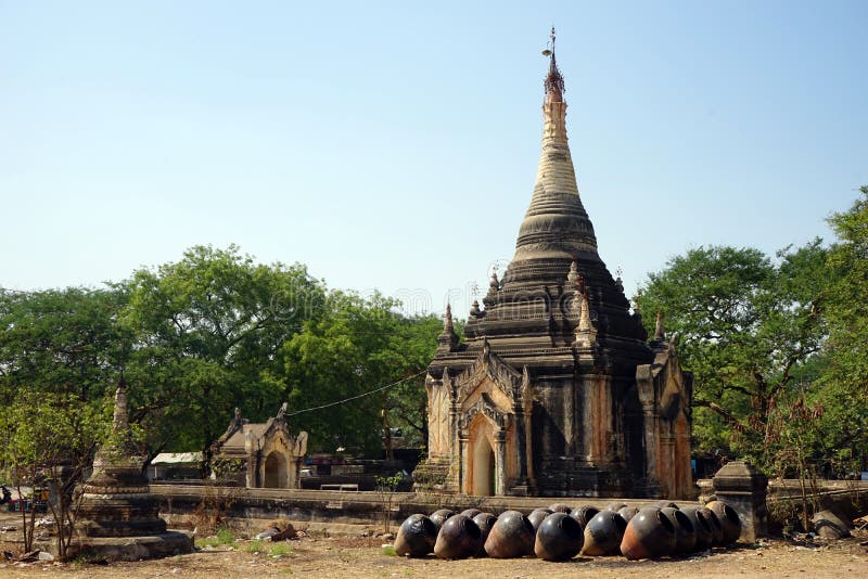 Ruins of Bagan- Burma (Myanmar) Stock Image - Image of buddhism, colour ...