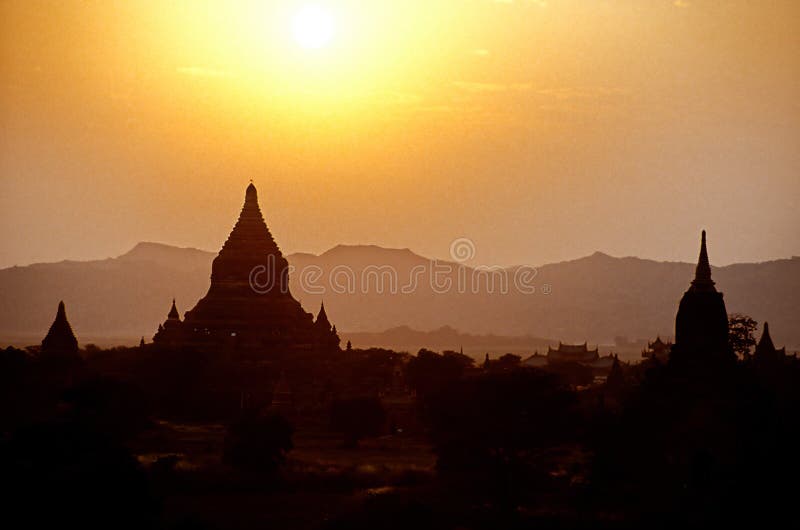 Ruins of Bagan- Burma (Myanmar) Stock Image - Image of buddhism, colour ...