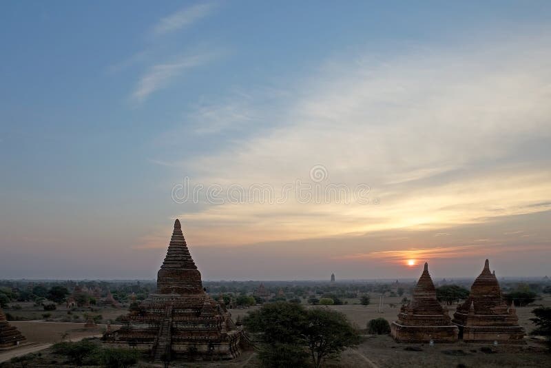 Ruins of Bagan, Myanmar stock image. Image of burma, historical - 58548627