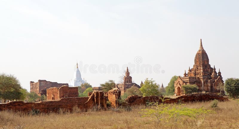 Ruins of Bagan, Myanmar stock photo. Image of nature - 58696656