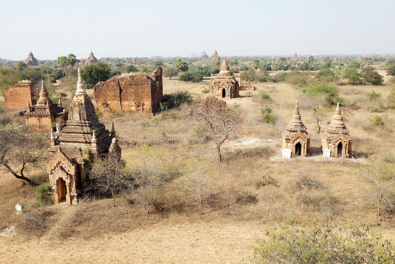 Ruins of Bagan, Myanmar stock image. Image of architecture - 58696001