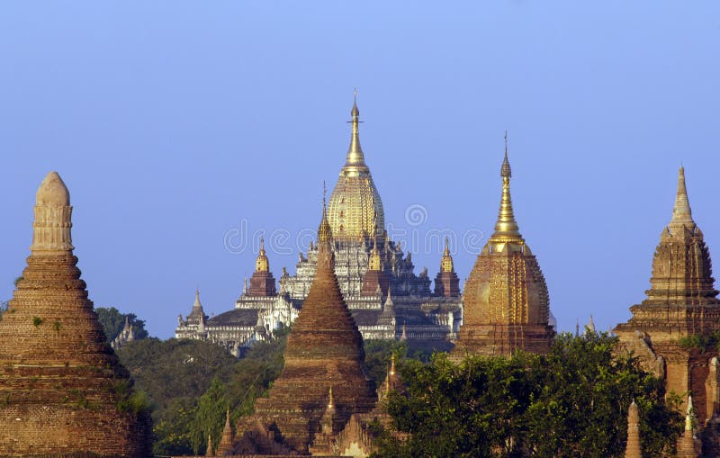 The Ruins of Bagan ( Pagan ) Stock Photo - Image of gold, burma: 12065638