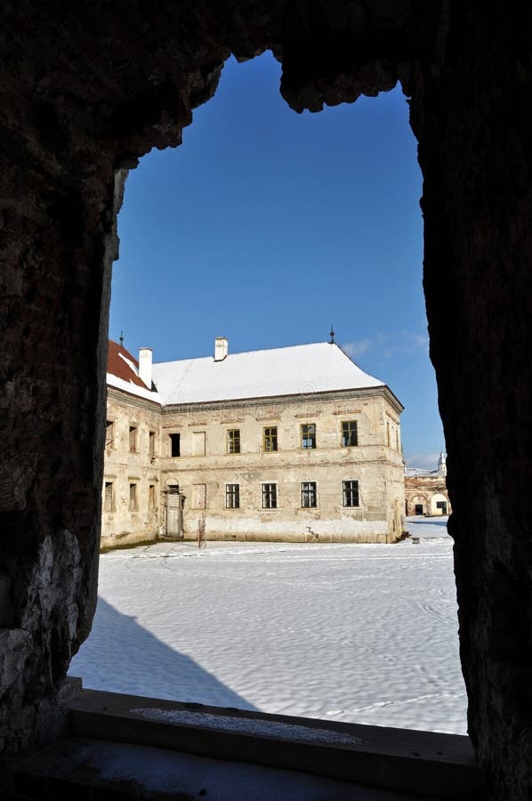 The Ruins of Banffy Castle in Bontida, Romania Stock Photo - Image of ...